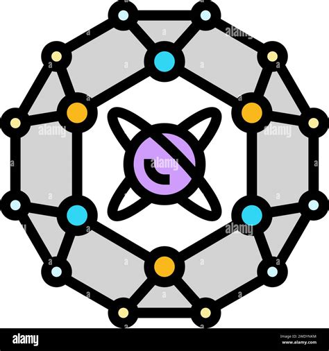 Cryptography Quantum Technology Color Icon Vector Illustration Stock Vector Image Art Alamy