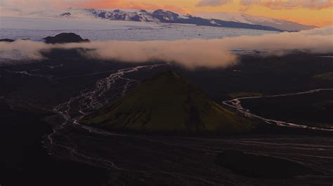 Aerial View Of Maelifell Volcanos Green Stock Footage Sbv 352778126