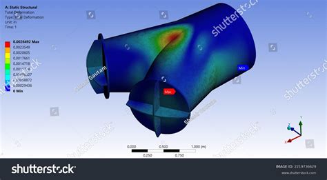 Computational Hydrostatic Pressure Test Penstock Bifurcation Stock Illustration 2219736629