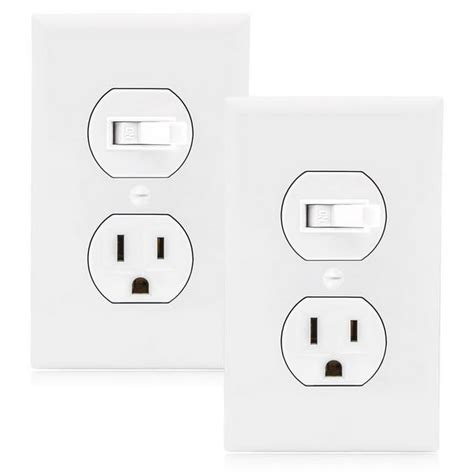 Maxxima Electrical Socket Switch And Outlet Combo Single Pole Decor