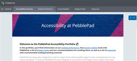 Accessibility Features In Pebblepad Eportfolio Matters Kpu Accessibility Features In Pebblepad Eportfolio Matters Kpu