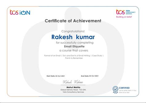 Rakesh Kumar On Linkedin Certificateofappreciation