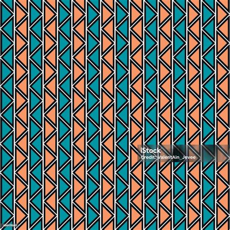 Seamless Vector Abstract Zig Zag Pattern Symmetrical Geometric Repeating Background With
