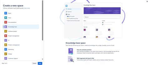 how to create a confluence space from a template the requirements