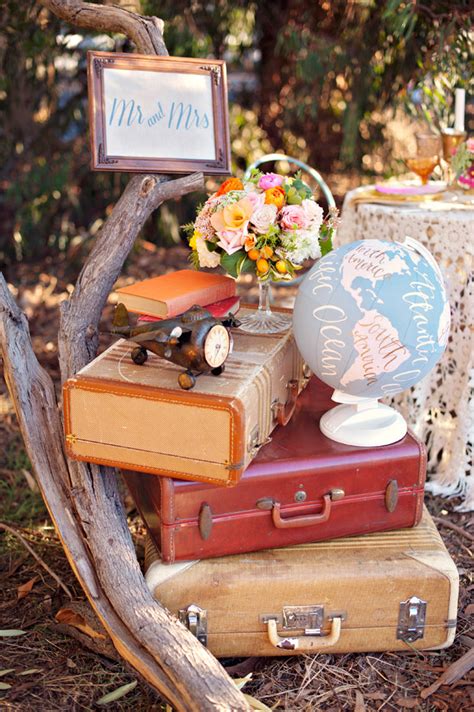 Travel Themed Wedding 60 Photos