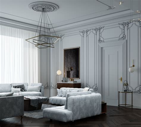 Classic Mix Modren Living Room 3d Model Cgtrader