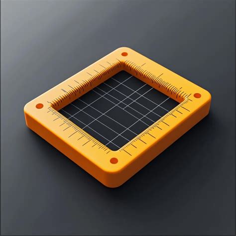 3d Grid Icon Visual Measurement Aid Illustration Logo Premium Ai Generated Image