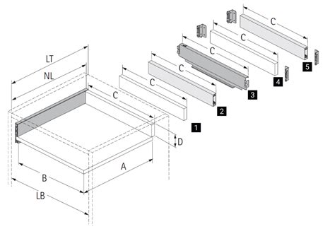 Выдвижные ящики Hettich AvanTech YOU, купить систему в интернет ...