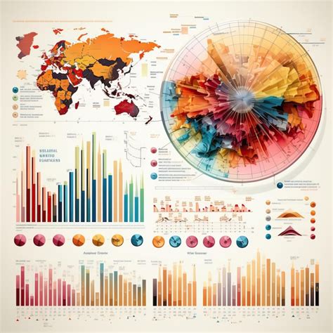 Premium Vector Flat Design Vector Statistics Elements On White Background