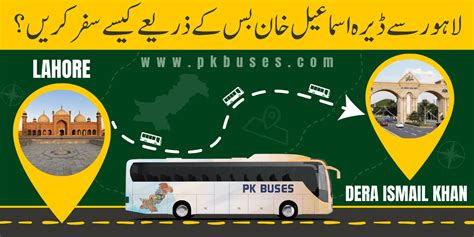 Travel From Lahore To Dera Ismail Khan By Bus Train Car Or Air