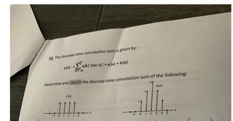 Solved P The Discrete Time Convolution Sum Is Given By Chegg