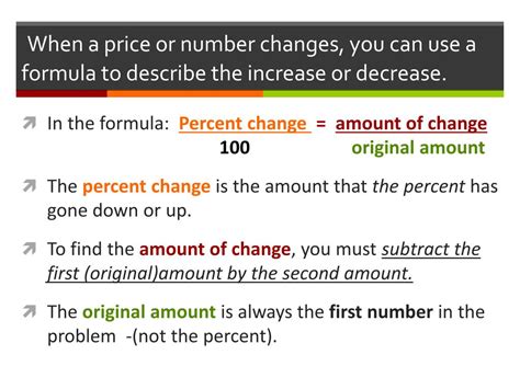 PPT Chapter 10 Lesson 5 Percent Change Percent Increase Percent Decrease PowerPoint