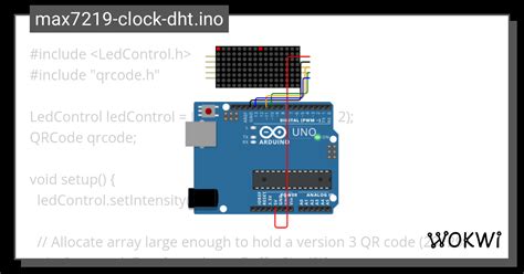 Max7219 Clock O Wokwi Esp32 Stm32 Arduino Simulator