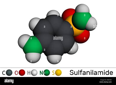 Sulfanilamide Sulphanilamide Molecule It Is Antibacterial Drug
