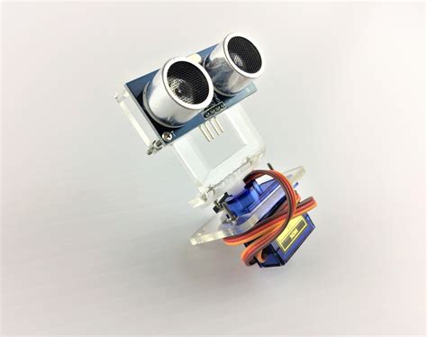 arduino ultrasonic sensor with bracket and servo