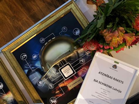 Schwenk Latvija Saņem Darba Drošības Apbalvojumu Zelta ķivere Schwenk Latvija