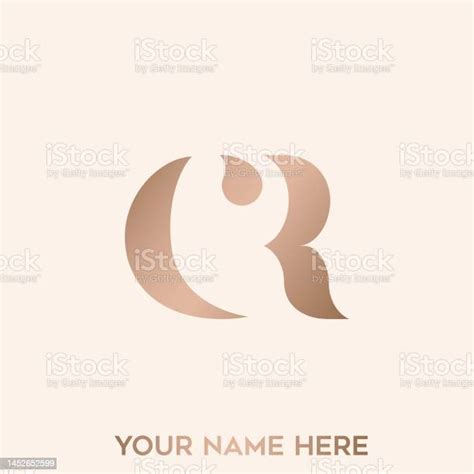 Cr 모노그램 로고 대문자 C 문자 R 서명 아이콘 알파벳 이니셜 알파벳 C에 대한 스톡 벡터 아트 및 기타 이미지 알파벳