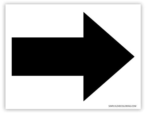 Printable Black Arrow Templates Easy Diy Designs For Any Project