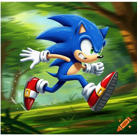 Sonic The Hedgehog Running Animation