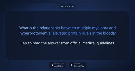 What Is The Relationship Between Multiple Myeloma And Hyperproteinemia Elevated Protein Levels