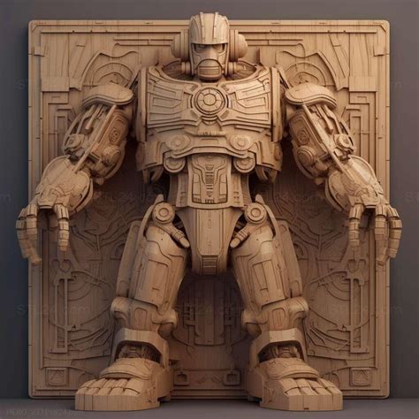 Characters St Huge Robot 3 Hero2371 3d Stl Model For Cnc