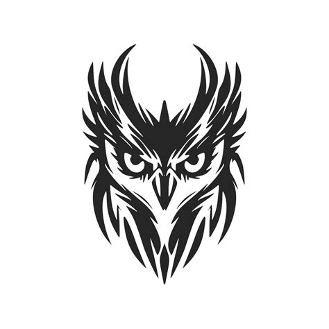Cool Simple Black Owl Logo Isolated 20205974 Vector Art At Vecteezy