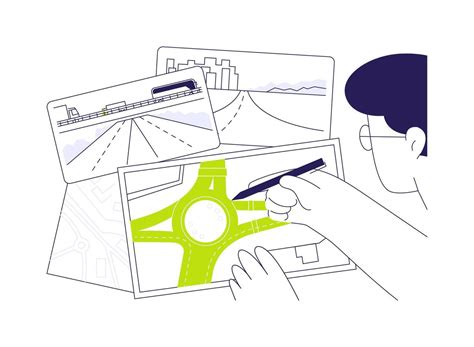 Road Engineering Abstract Concept Illustration 45839518 Vector Art At