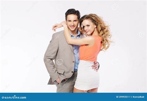 Two Youung People In The Love Gesture Stock Image Image Of Copy