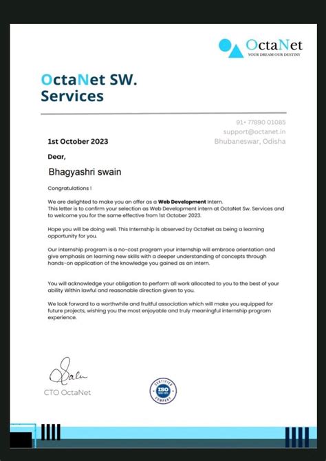 Bhagyashri Swain On Linkedin Octnet