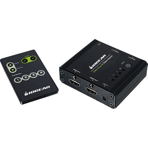 iogear true 4k 3 port hdmi switch ghsw8431 bandh photo video