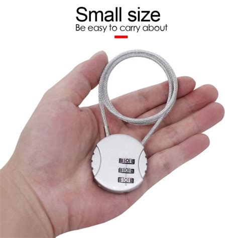 50cm Wire Smart Password Code Digit Pad Lock For Motorcycle Helmet