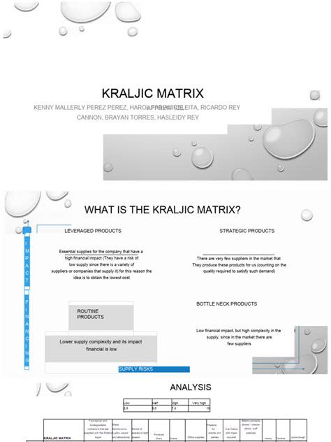 Kraljic Matrix Pdf Pdf Supply Chain Business