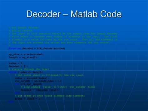 Ppt Run Length Encoderdecoder Powerpoint Presentation Free Download