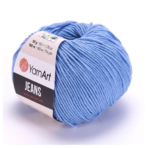 Пряжа YarnArt Jeans 55% хлопок, 45% акрил 50 г 160 м 15 купить за 139 ...