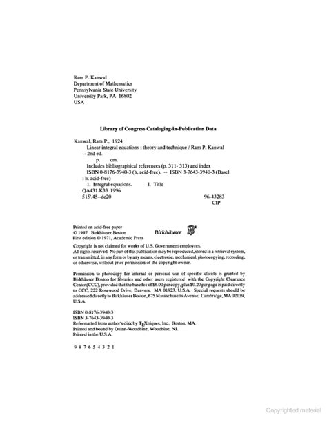 Solution Complete Book On Linear Integral Equations Studypool