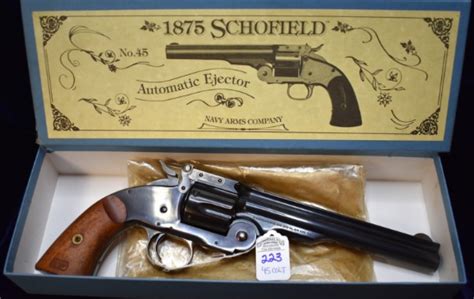 A Uberti Navy Arms 1875 Schofield Model No 3 Top Break Revolver 45