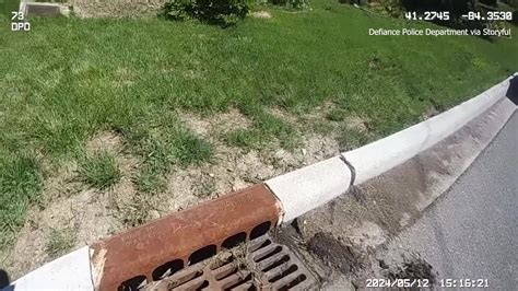 Quick Thinking And Lasso Skills Officer Fishes Kitten Out Of Storm