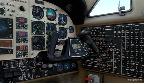 Black Square Beech King Air Enhanced Cockpit For Microsoft Flight