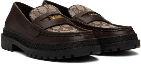 Coach 1941 Brown C Coin Loafers Coach 1941