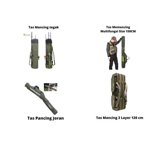 Jual Tas Mancing Pancingtempat Banyak Partisi Ruang Penyimpanan Besar 3 Layer 120 Cm