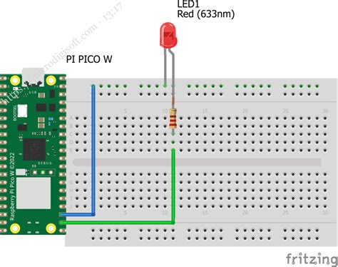 raspberry pi pico w flashing firmware and uploading code blinking led