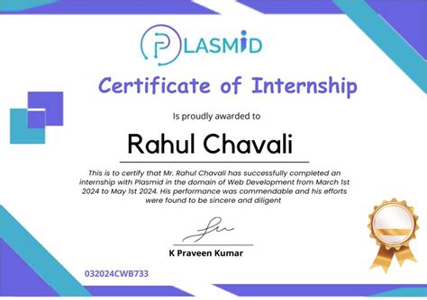rahul chavali on linkedin webdevelopment internshipexperience