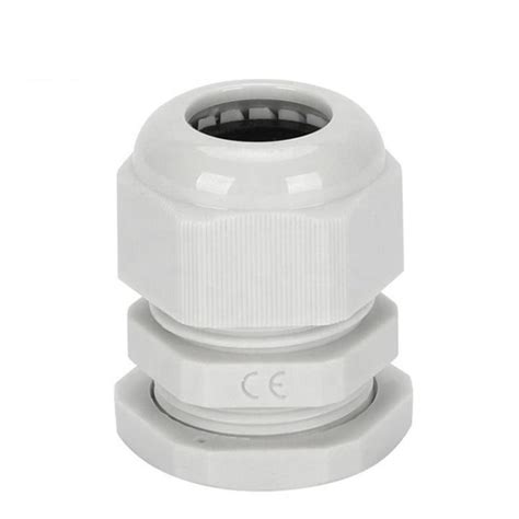10 Pcs High Grade Metric Thread Waterproof Plastic Ip68 Nylon Black White Cable Glands Joints