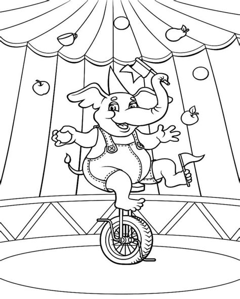 Dibujos De Circo Para Colorear 100 Imágenes Para Imprimir Gratis