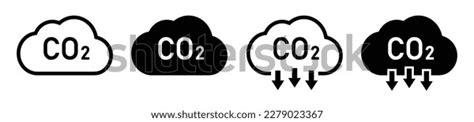 Co2 Emission Cloud Icon Vector Illustration Stock Vector Royalty Free 2279023367 Shutterstock