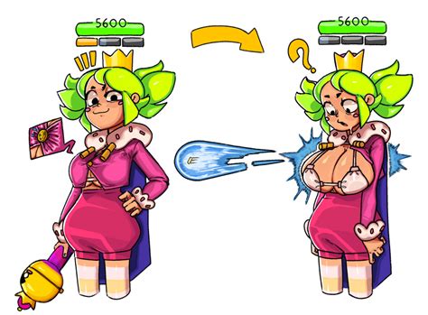 Rule 34 1girls Brawl Stars Breasts Brown Skin Button Down Shirt