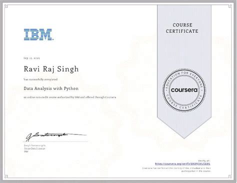 Ravi Raj Singh On Linkedin Coursera Data Ibm