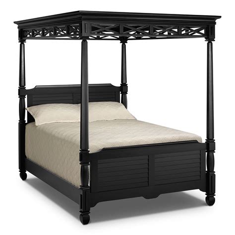 Camilla Canopy Bed Black At Michelle Scott Blog