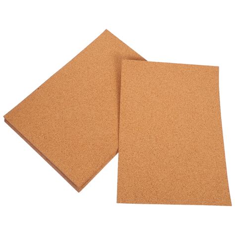 Ounona 8pcs Self Adhesive Cork Board Sheets For Coasters Pin Boards And