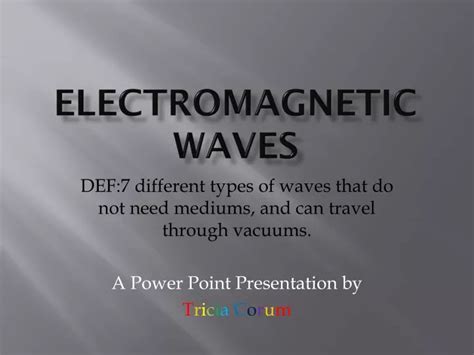 Ppt Electromagnetic Waves Powerpoint Presentation Free Download Id 2534450